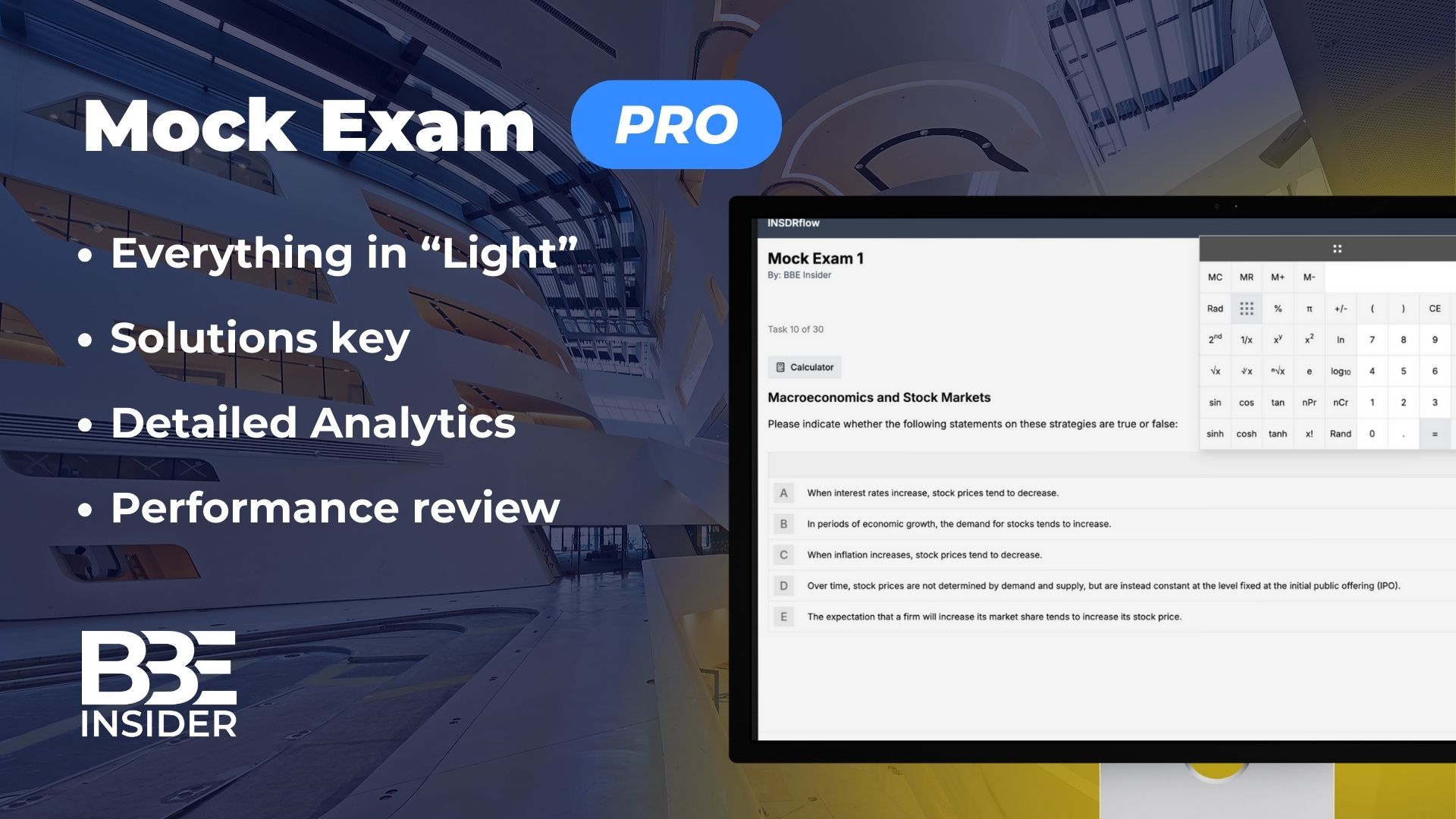 Apply for Mock Exam - Pro Insights - BBE Insider